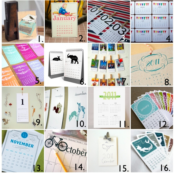 Etsy Calendar Roundup | House of Jade Interiors