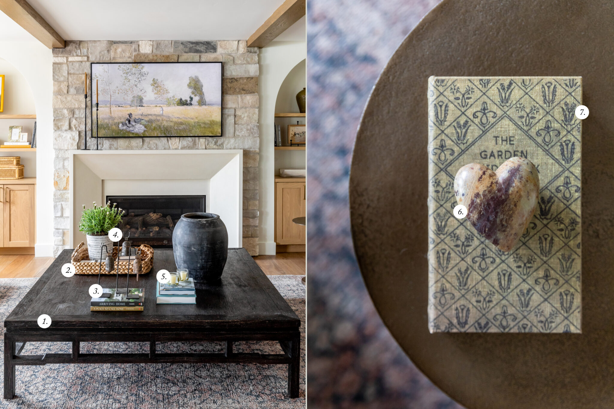 Earthy Hillside Remodel: the Living Room and Primary Suite